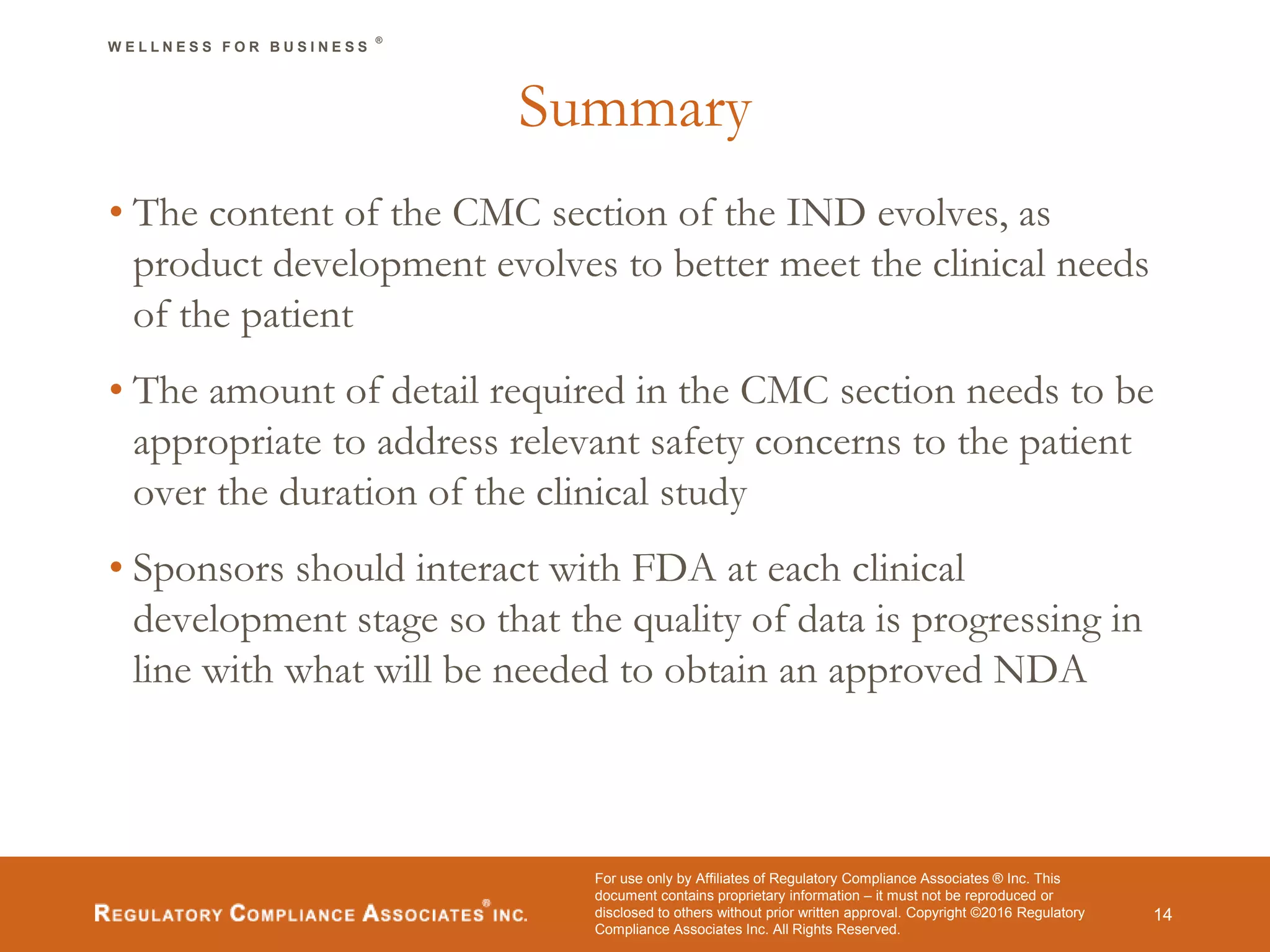 Strategies for IND Filing Success -CMC | PPT