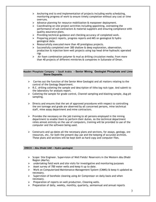 SENIOR GEOLOGIST | DOC