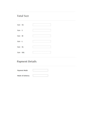 PRODUCT ORDER FORM | PDF