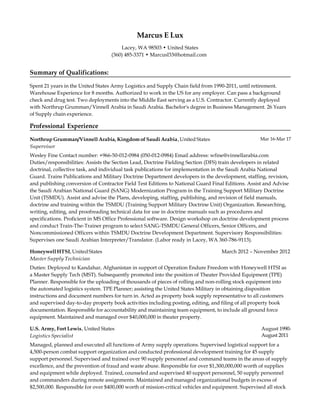 Marcus Lux Resume Jan 2017b | PDF
