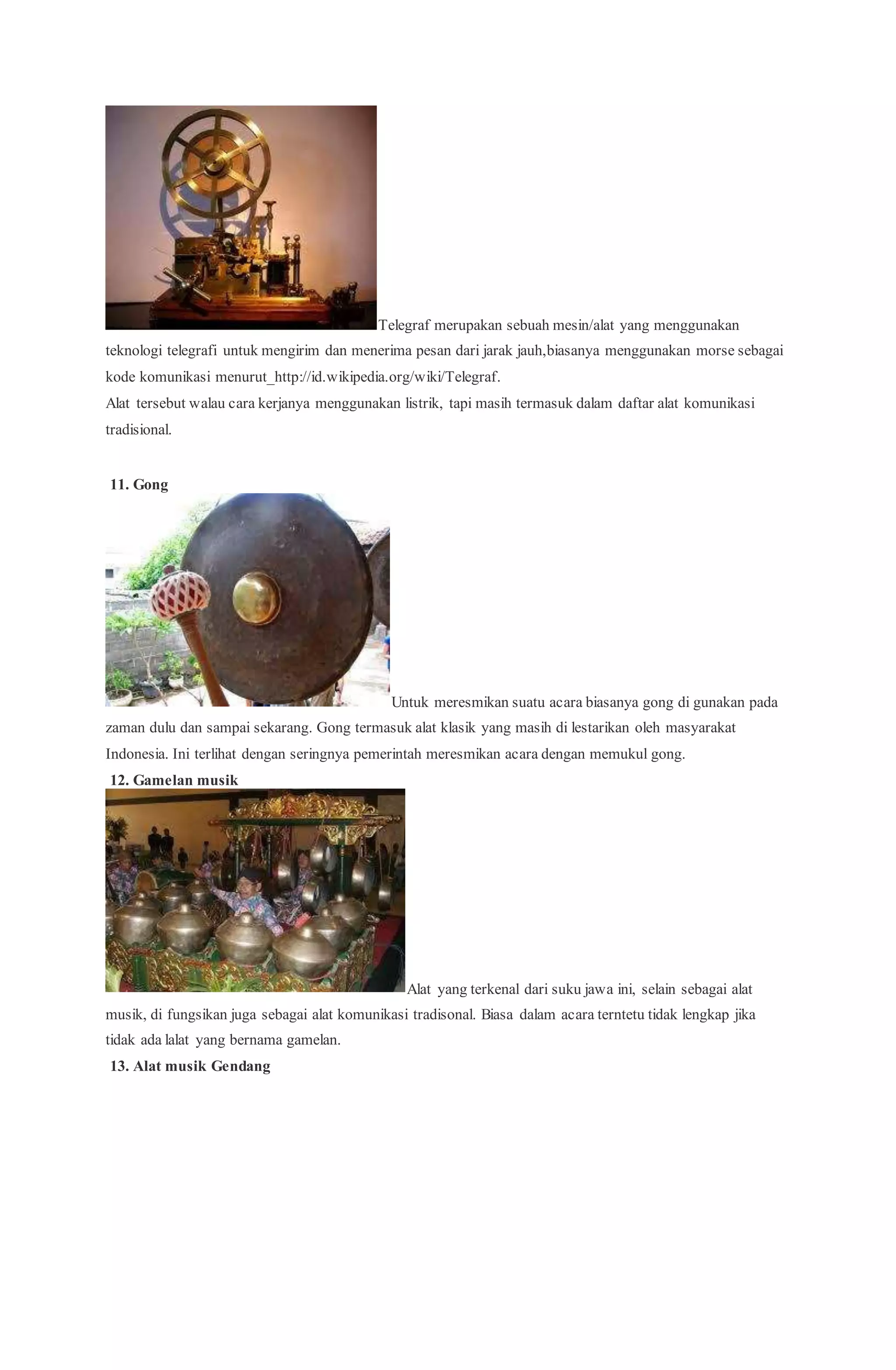21 alat komunikasi modern | DOCX