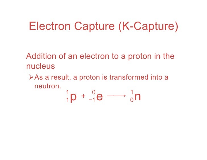 Example of electron capture equation - silentkasl