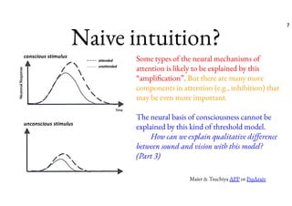 Growing evidence for separate neural mechanisms for attention and ...