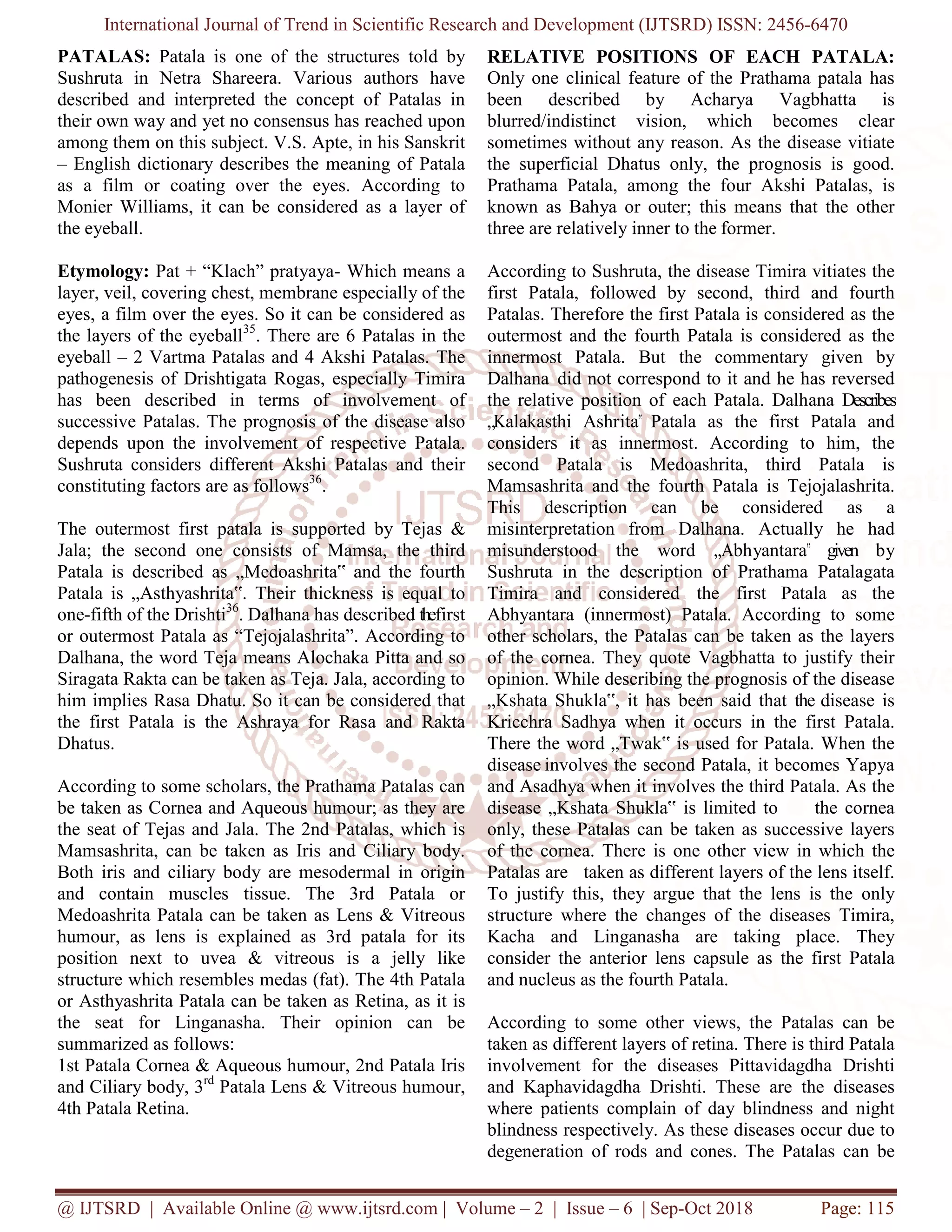 A Review of Netra Sharira | PDF