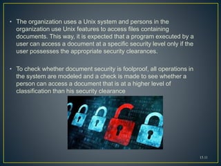 Formal and Practical Aspects of Security of Operating System | PPTX