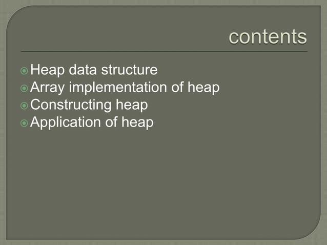 Array Implementation And Construction Of Heap Pptx Technology And Computing