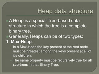 Array implementation & Construction of Heap | PPTX
