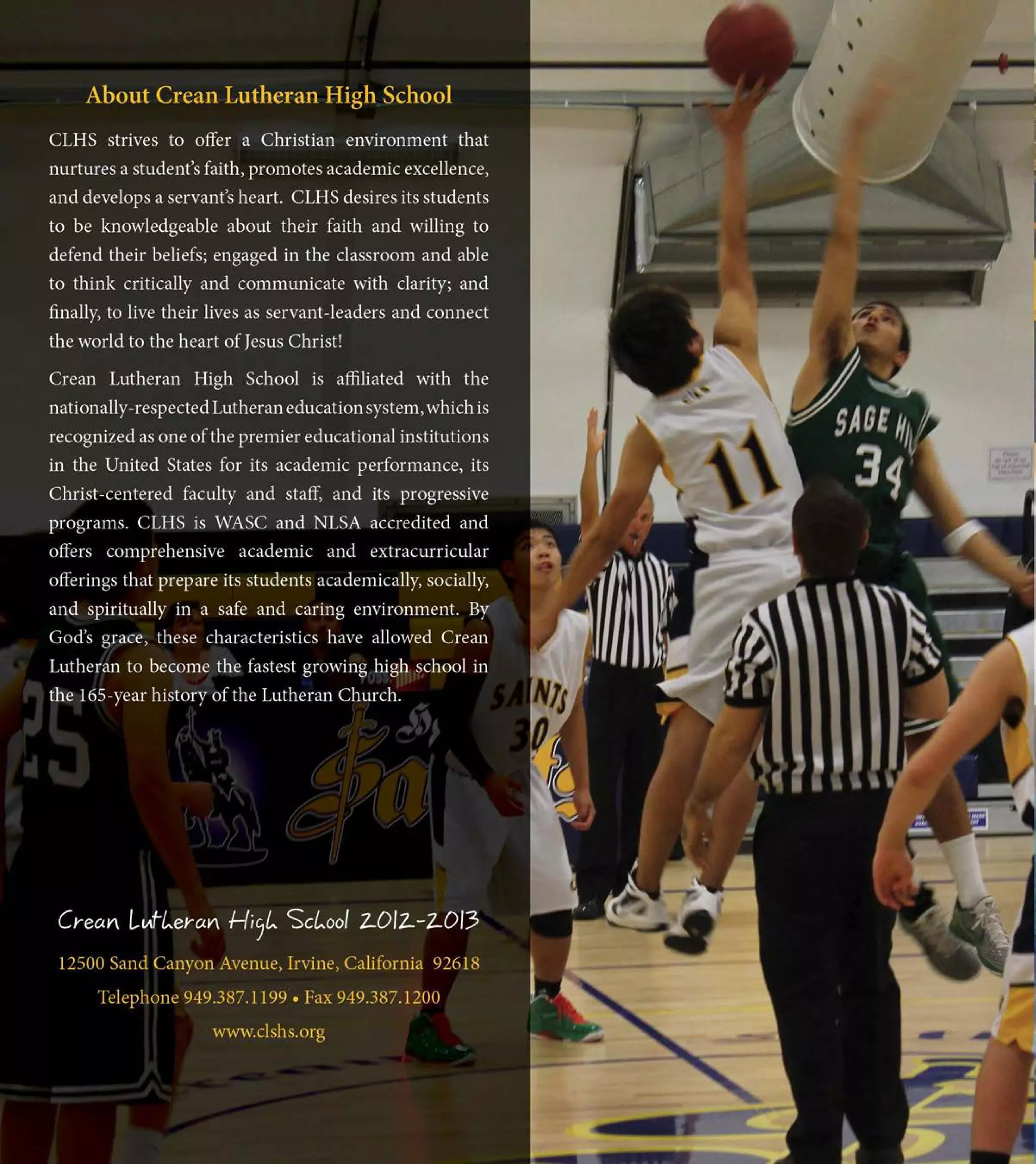 Crean Lutheran - Athletics Brochure | PDF