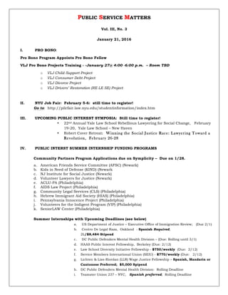 PublicServiceProgramUpdateJanuary | PDF | Legal Services Industry ...