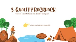 21 Backpacking Tips Simplified | PPT