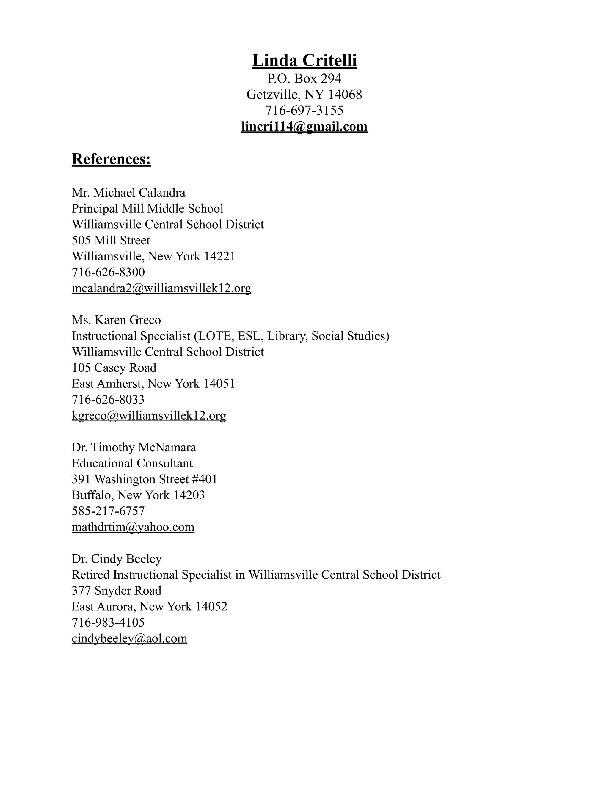 Resumé L Critelli 2015 AND Ref | PDF