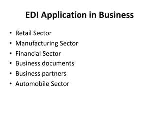 Electronic Data Interchange & Internet | PPTX
