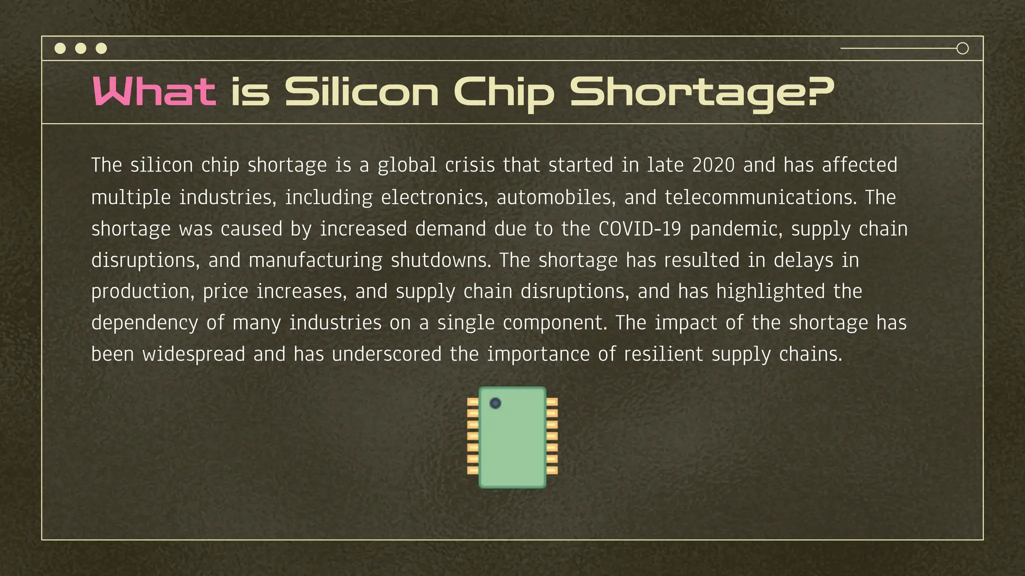 Silicon Chip: A Global Crisis with Case Study | PDF