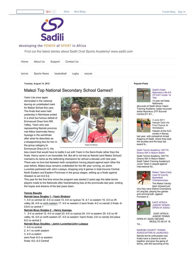 Preview of “Sadili Oval News- Malezi Top National Secondary School ...