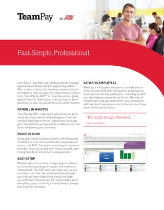 TeamPay by ADP brochure EN | PDF