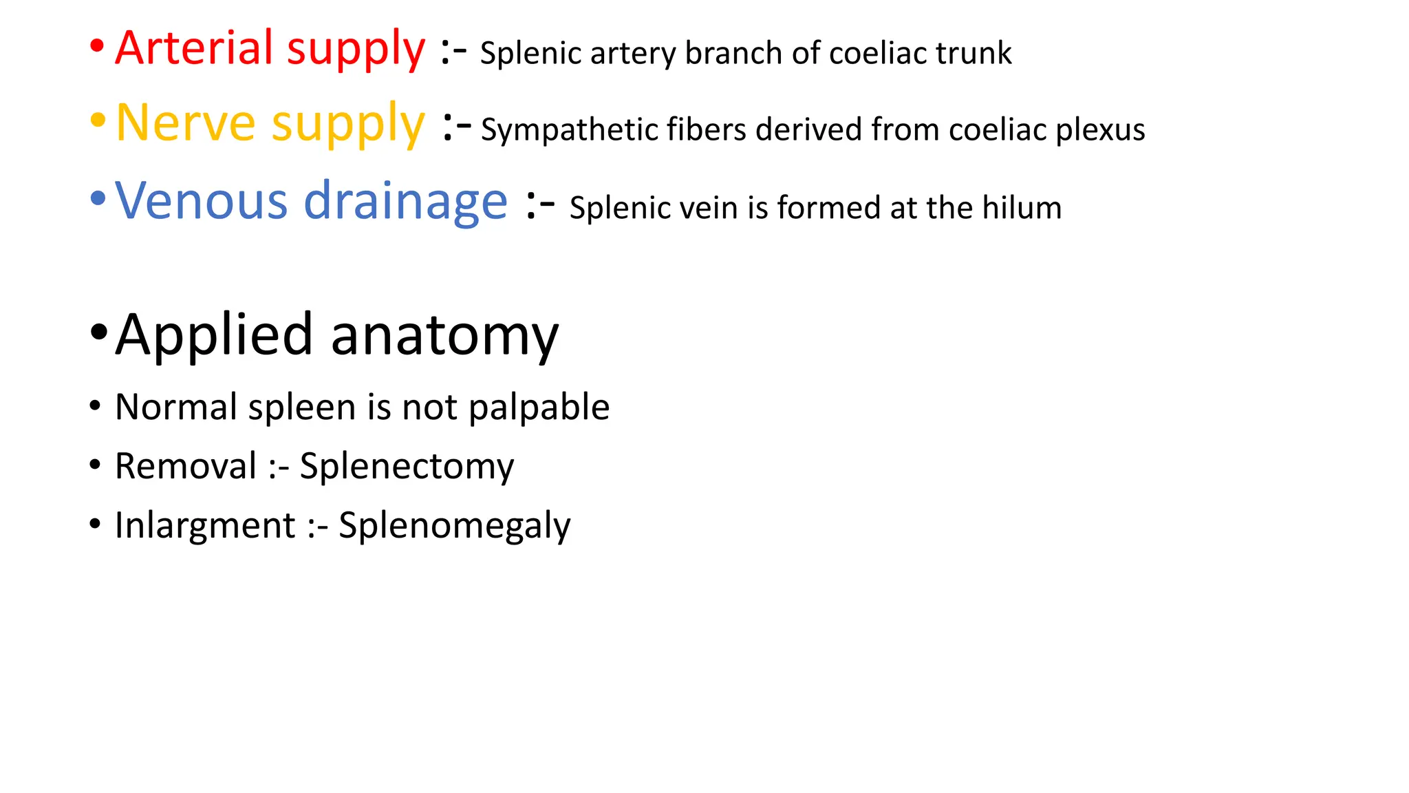 Spleen Anatomy | PPTX