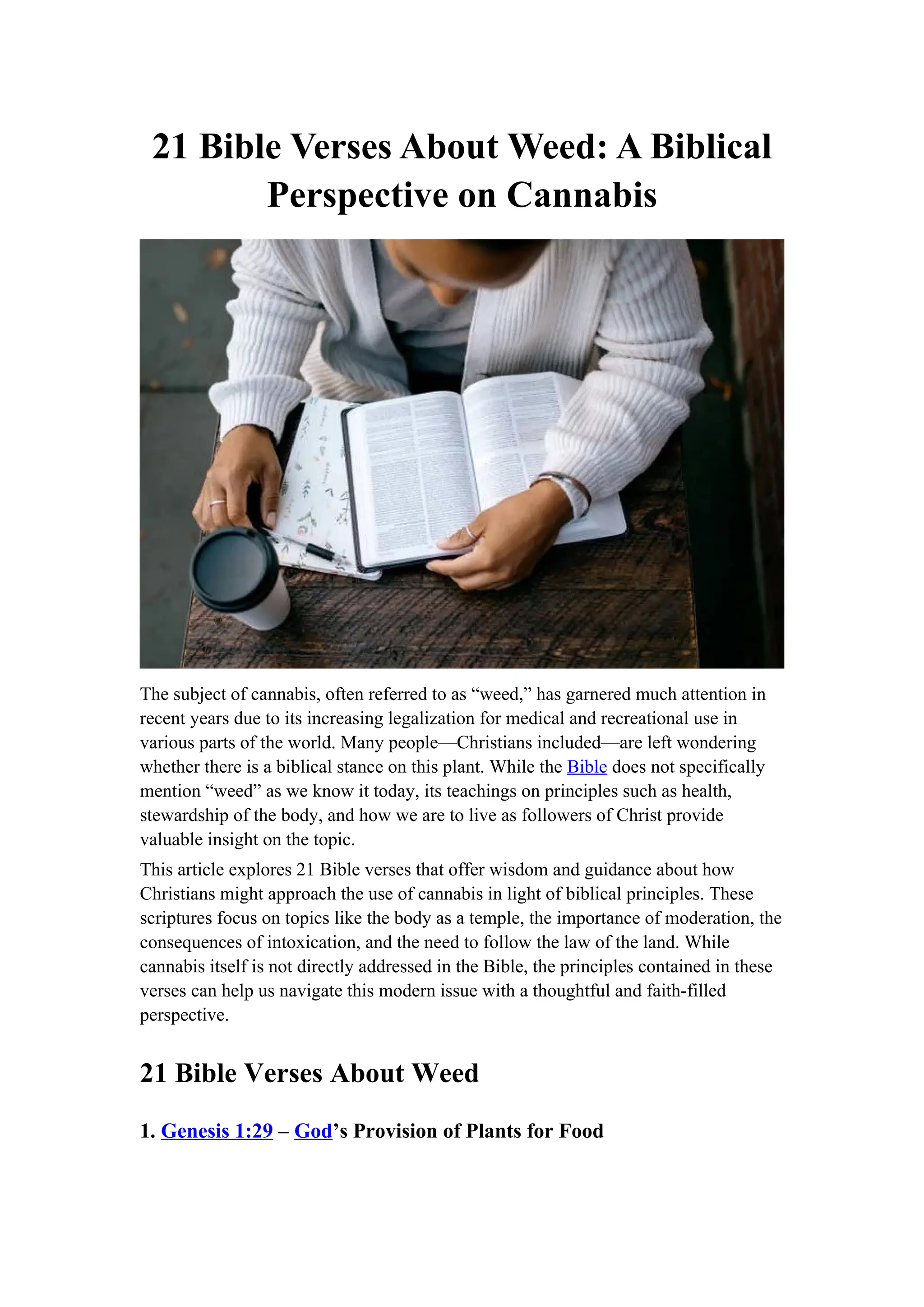 21 Bible Verses About Weed A Biblical Perspective on Cannabis.docx
