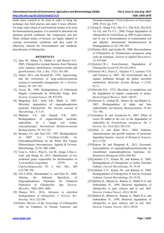 Bioremediation of Chlorpyrifos Contaminated Soil by Microorganism | PDF ...