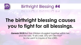 21 Blessings Of A Birthright | PPSX