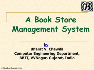 Book Store Management System - Database Design - 2021 | PPTX