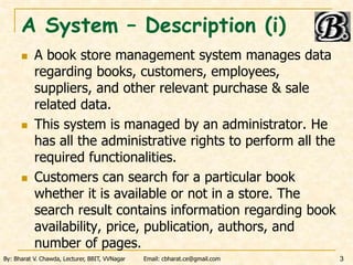 Book Store Management System - Database Design - 2021 | PPTX