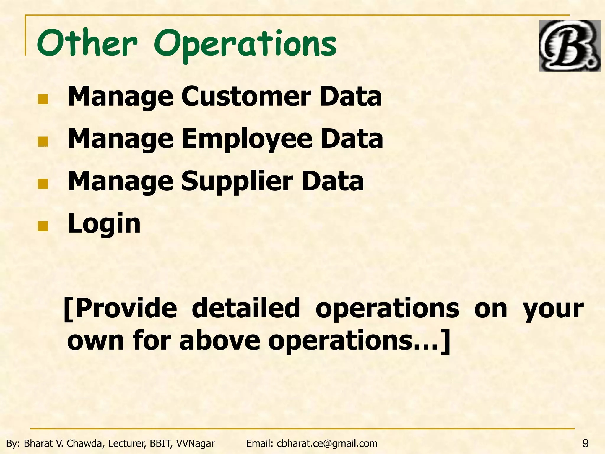 Book Store Management System - Functional Requirements - 2021 | PPTX