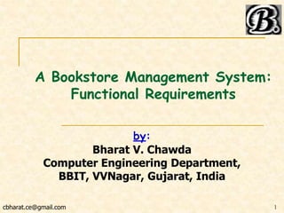 Book Store Management System - Functional Requirements - 2021 | PPTX