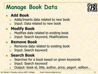 Book Store Management System - Functional Requirements - 2021 | PPTX