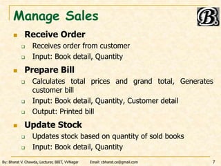 Book Store Management System - Functional Requirements - 2021 | PPTX