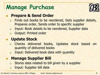 Book Store Management System - Functional Requirements - 2021 | PPTX