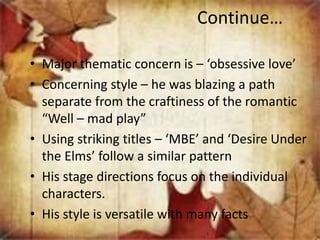 Paper 10, Presentation -the american literature | PPT