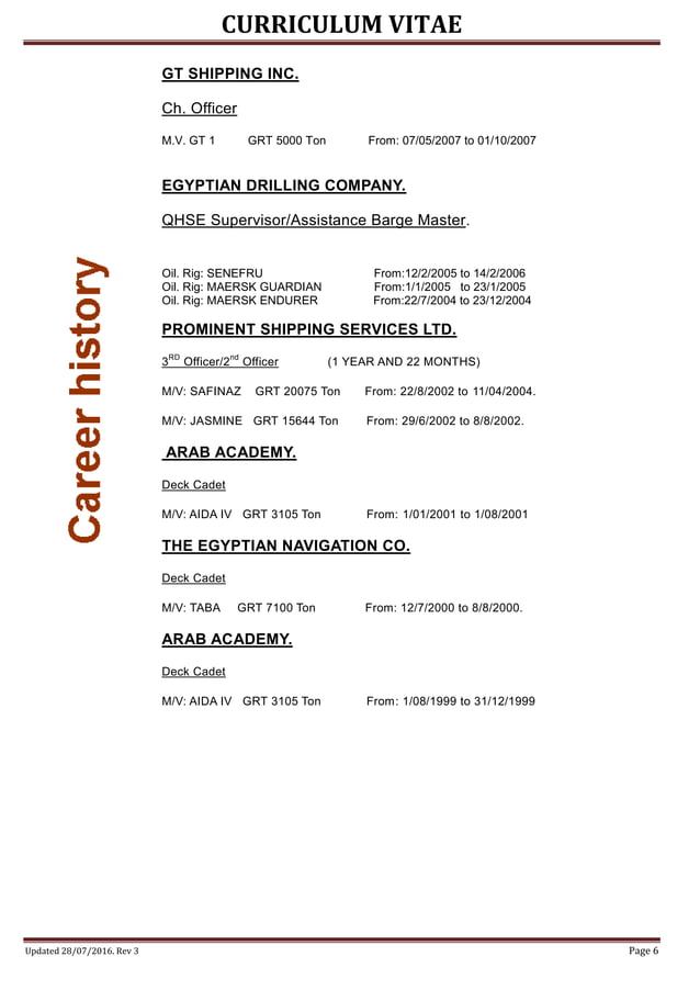 Capt .Mina New CV rev 3 | PDF