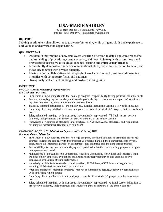 Lisa Resume | PDF