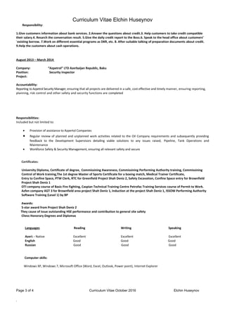 CV Elchin Huseynov 1 - Copy | DOC