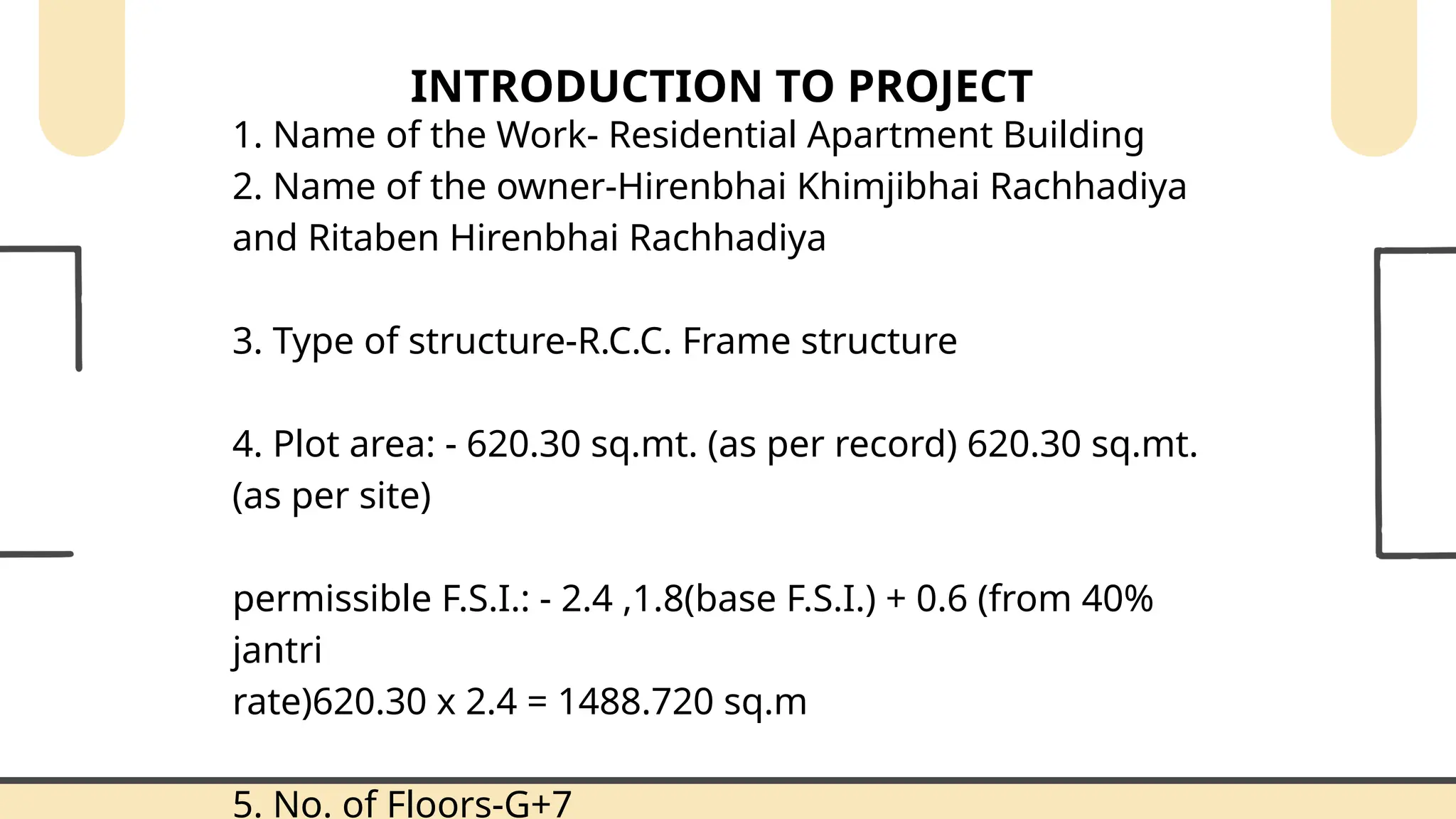 Internship report on Construction site work | PPTX