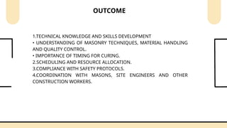 Internship report on Construction site work | PPTX
