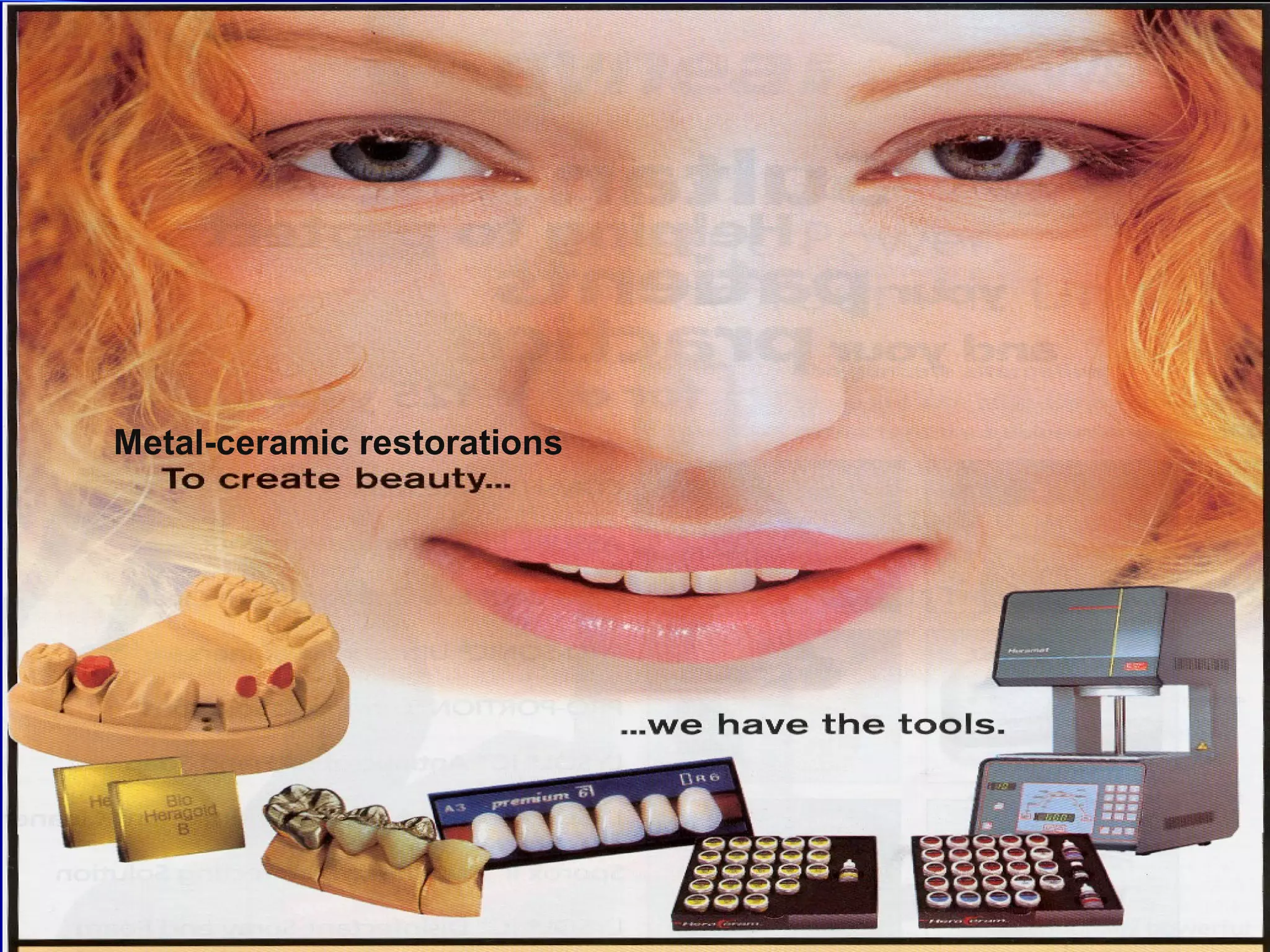DENTAL CERAMICS Dental Porcelain All-CERAMIC RESTORATIONS dental ...