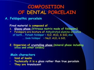 DENTAL CERAMICS Dental Porcelain All-CERAMIC RESTORATIONS dental ...