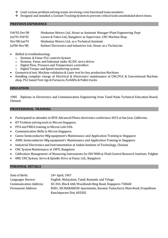 Suresh Resume | DOCX | Manufacturing Industry | Industries