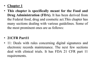 21 Code of Federal Regulation(21-CFR) | PPTX