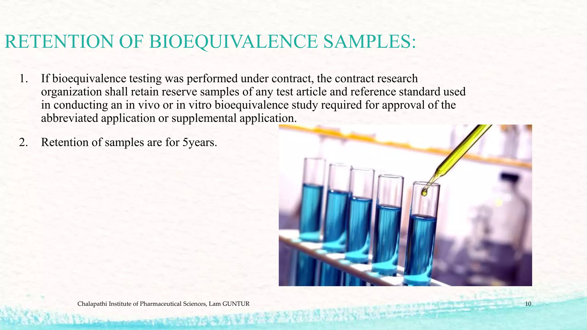 21CFR 320- BIO AVAILABILITY AND BIO EQUIVALENCE REQUIREMENTS | PPTX