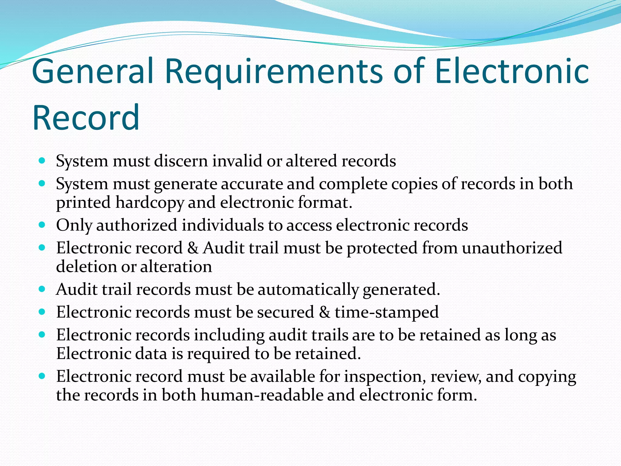 21 cfr part 11 basic | PPTX