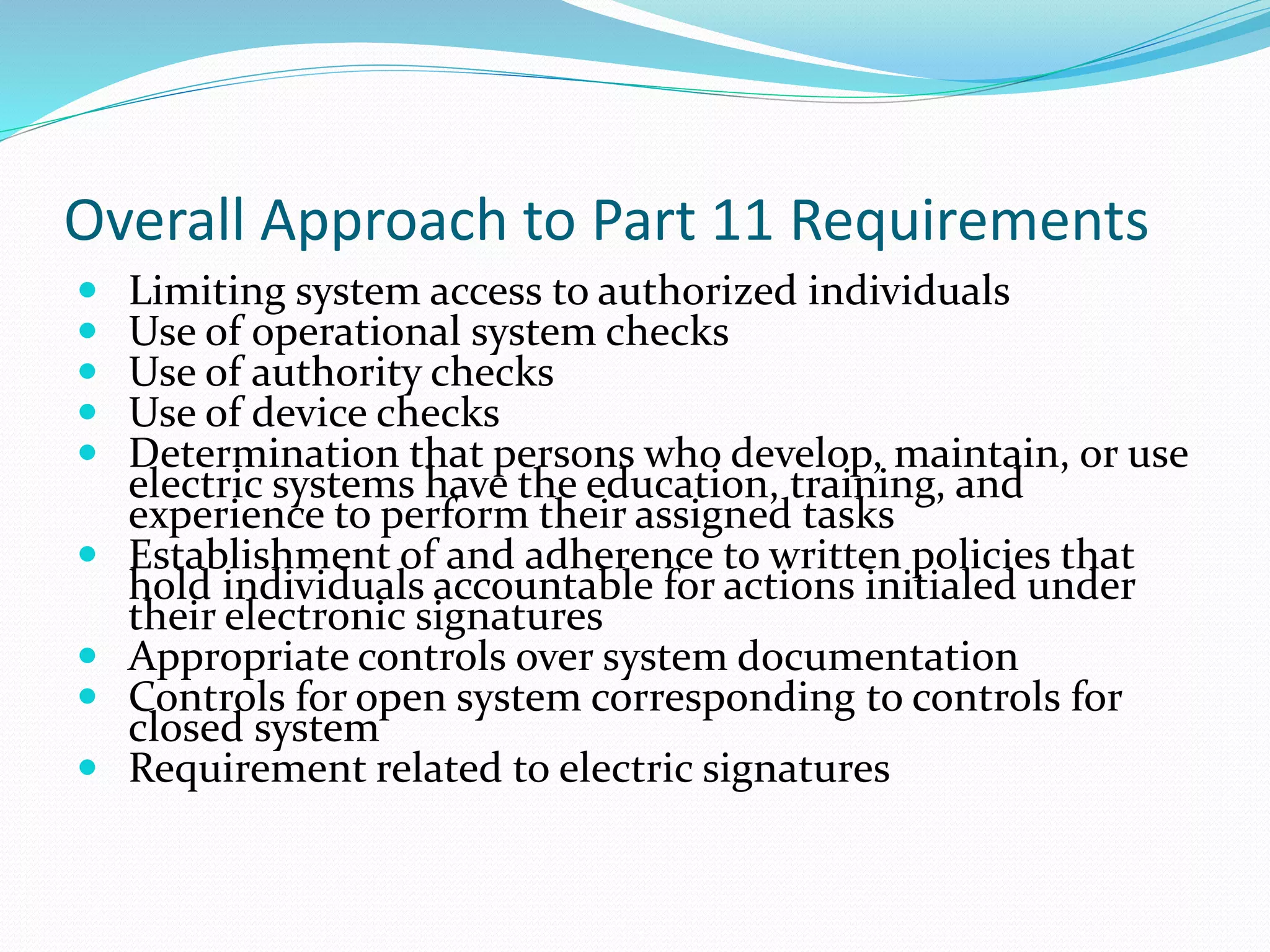 21 cfr part 11 basic | PPTX