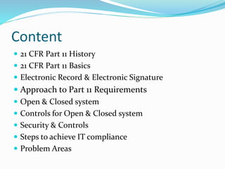 21 cfr part 11 basic | PPTX