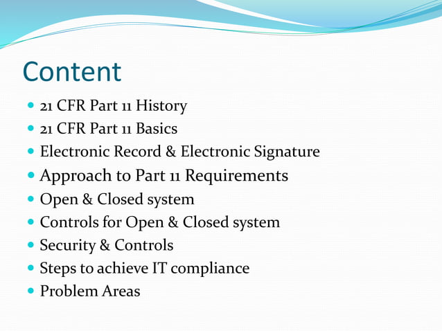 21 cfr part 11 basic | PPTX