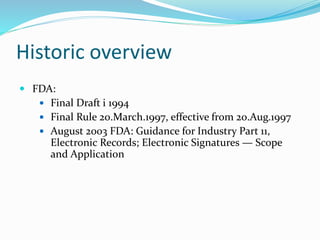 21 cfr part 11 basic | PPTX