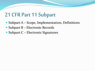 21 cfr part 11 basic | PPTX