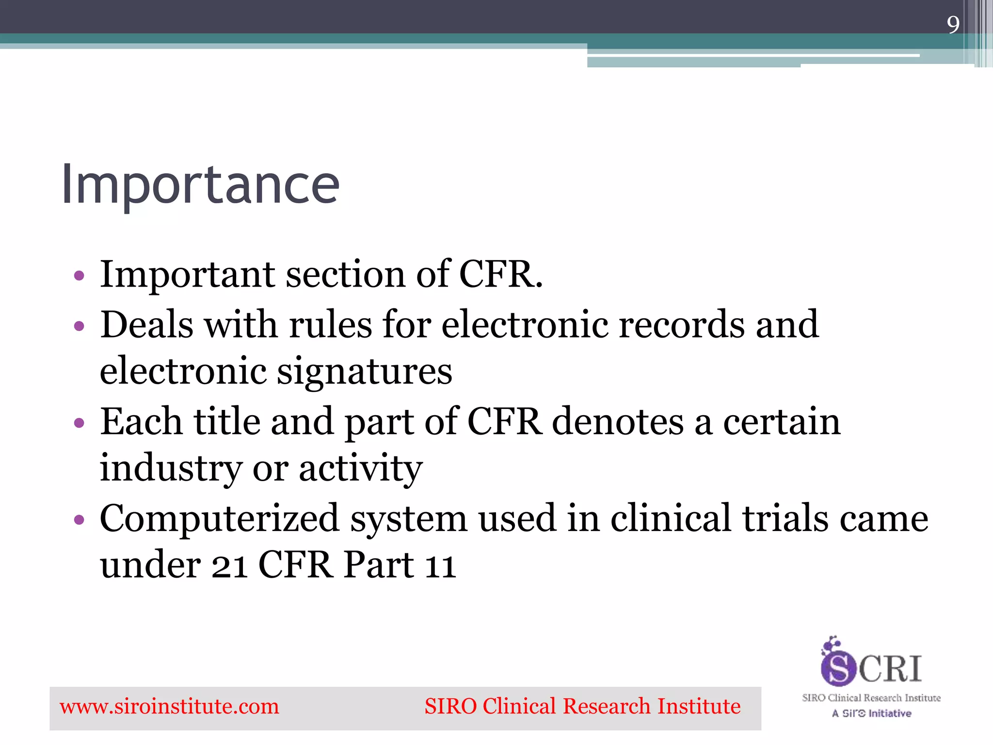 21 CFR Part 11 Code of Federal Regulations.pptx