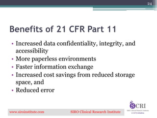 21 CFR Part 11 Code of Federal Regulations.pptx
