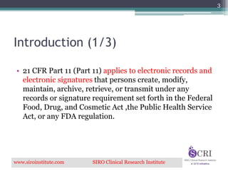 21 CFR Part 11 Code of Federal Regulations.pptx